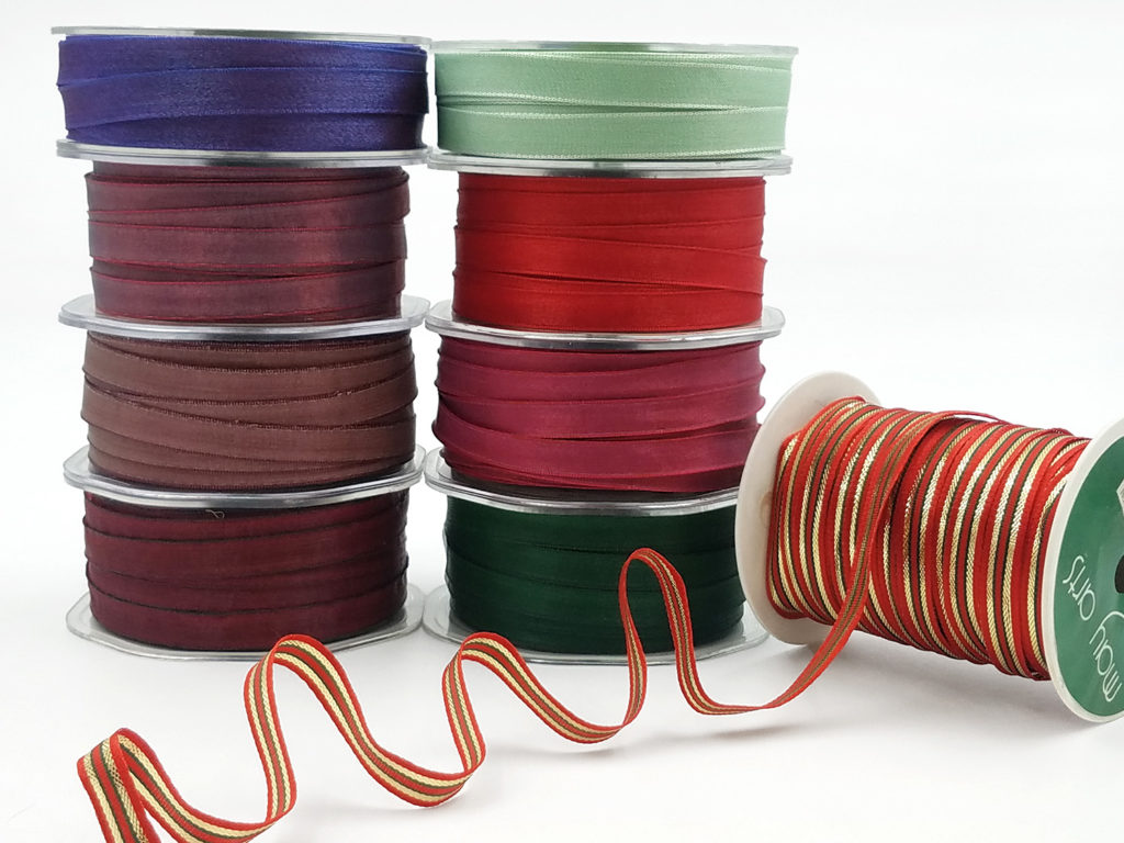 3/8 Iridescent Ribbon with Wired Edge