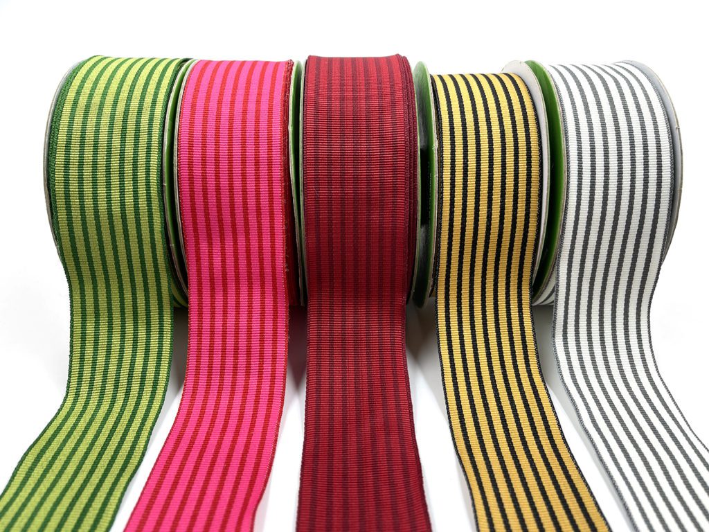 Classic Striped Grosgrain Ribbon - 1.5" Online Ribbon - May Arts Ribbon