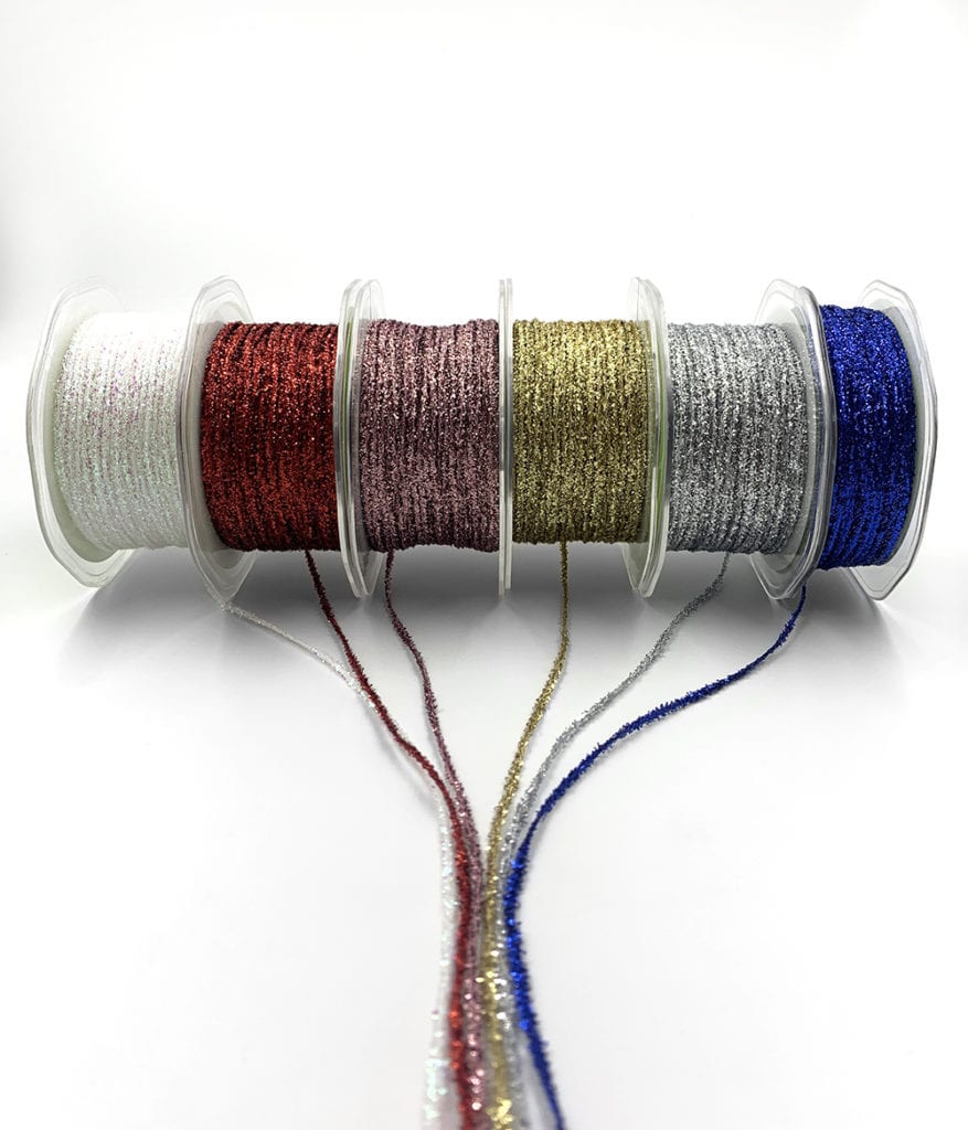 1/8 Inch Metallic Sparkle String Ribbon