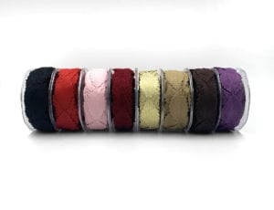 1 Inch Faux Suede Leaves Ribbon with Cut Edge