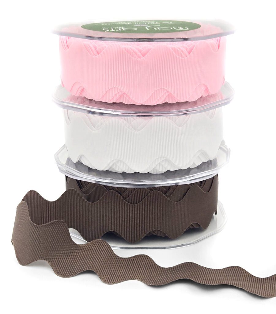 1 inch Ric Rac Ribbon with Cut Edge