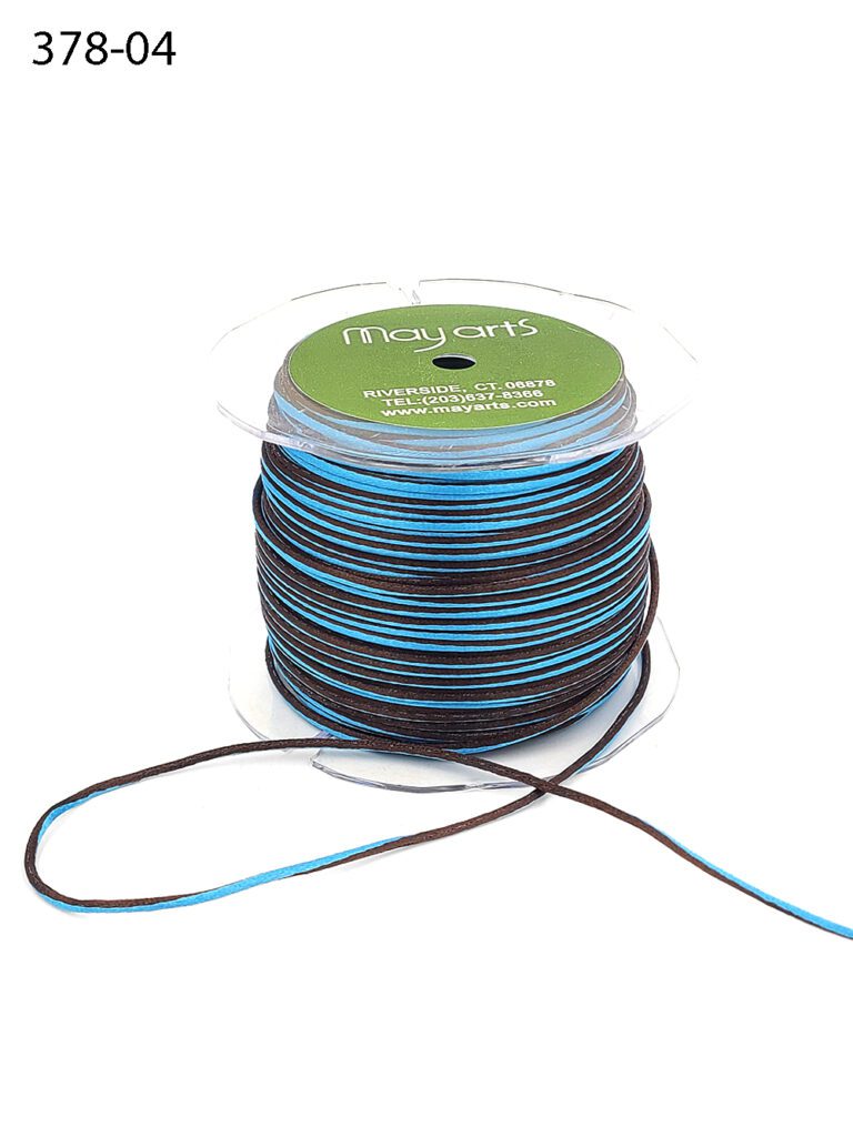 100 Yard Rat Tail Satin String Striped Ribbon