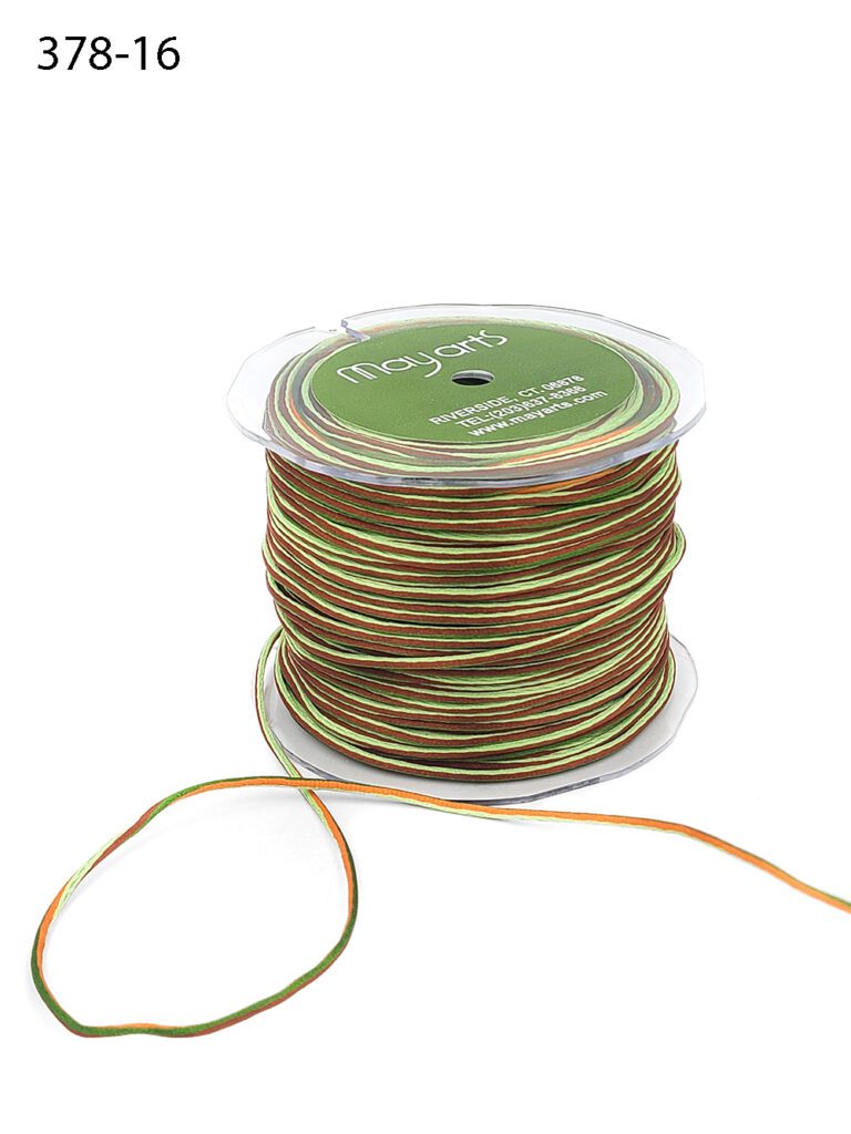 100 Yard Rat Tail Satin String Striped Ribbon