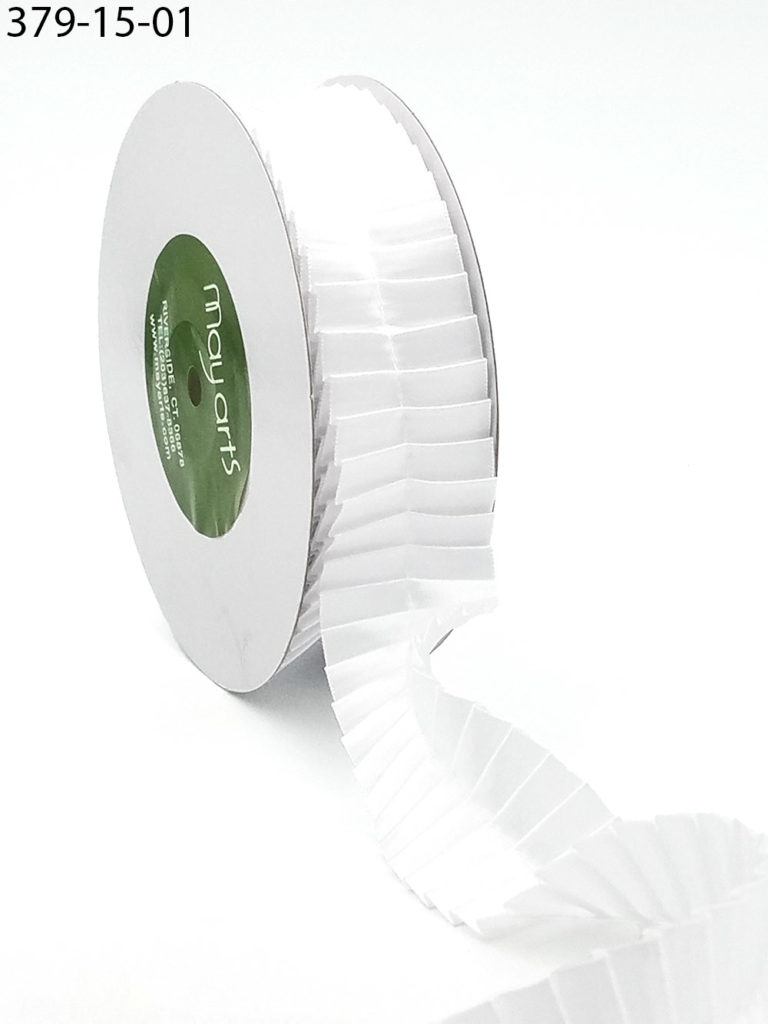 Pleated Satin Ribbon - 1.5" Online Ribbon - May Arts Ribbon