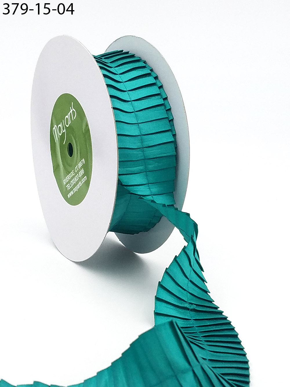 Pleated Satin Ribbon - 1.5" Online Ribbon - May Arts Ribbon