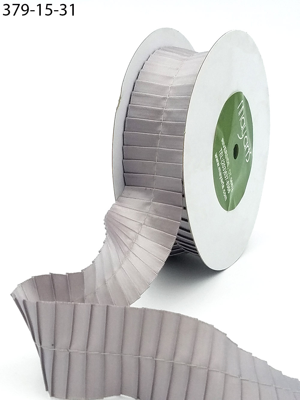 Pleated Satin Ribbon - 1.5" Online Ribbon - May Arts Ribbon