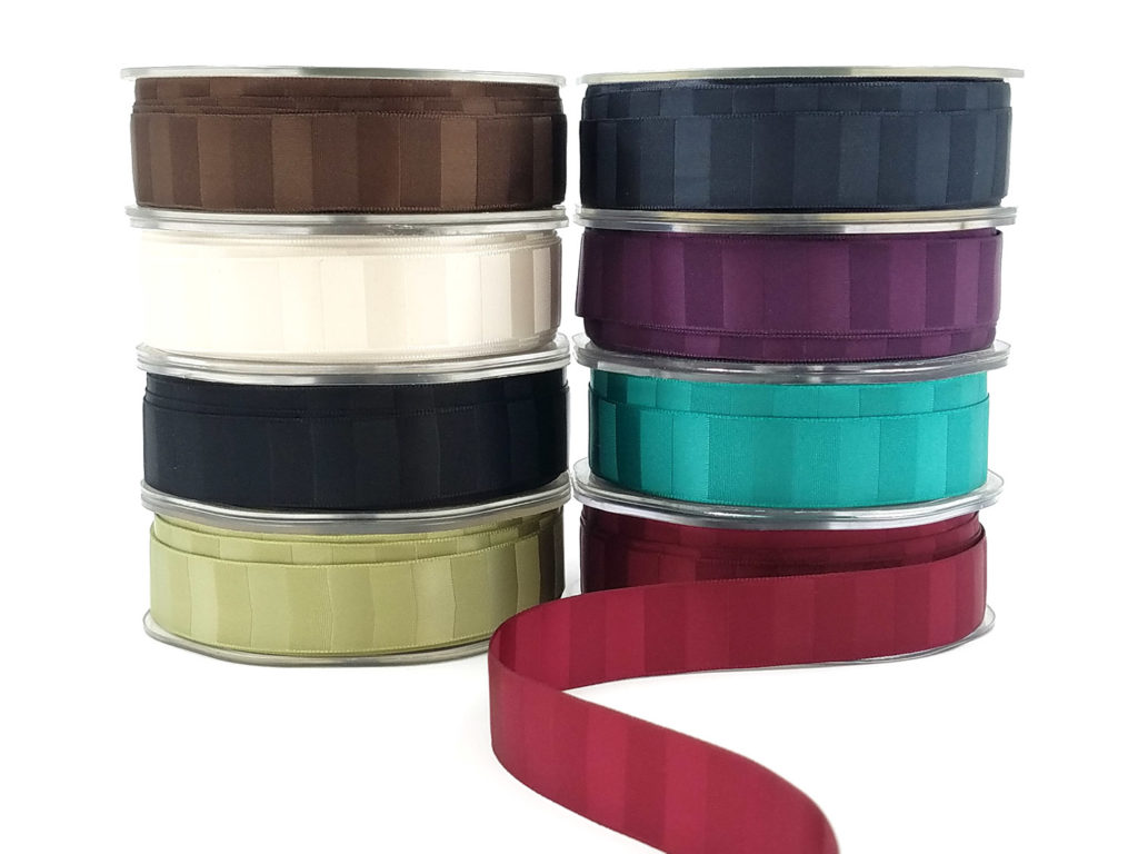 Horizontal Stripe Satin Ribbon - 3/4" Online Ribbon - May Arts Ribbon