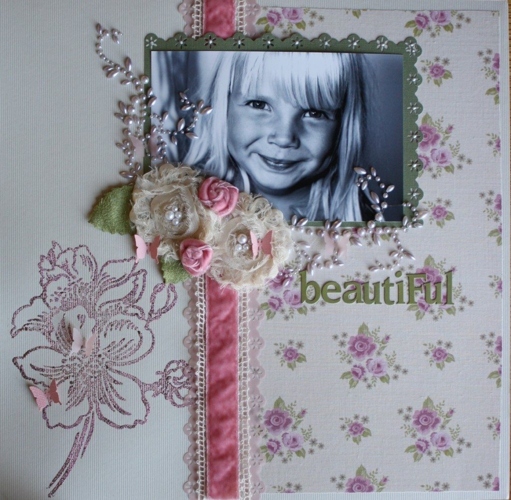 Make Your Own Layout - Beautiful - Online Ribbon - May Arts Ribbon