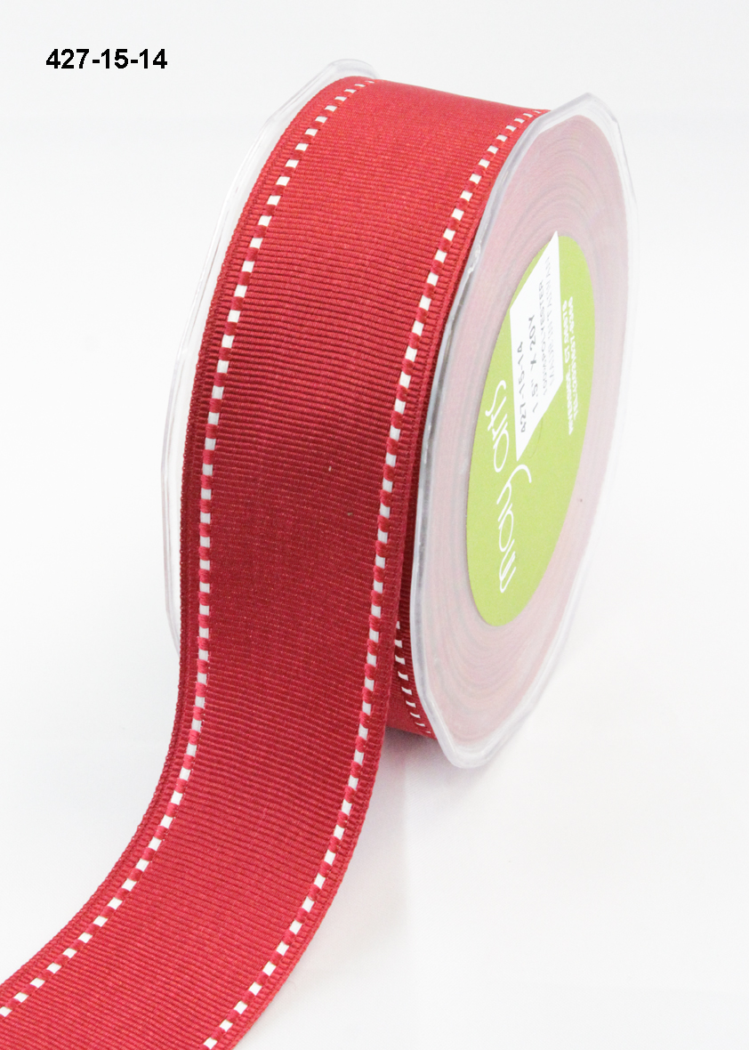 Stitched Edge Grosgrain Ribbon - 1.5" Online Ribbon - May Arts