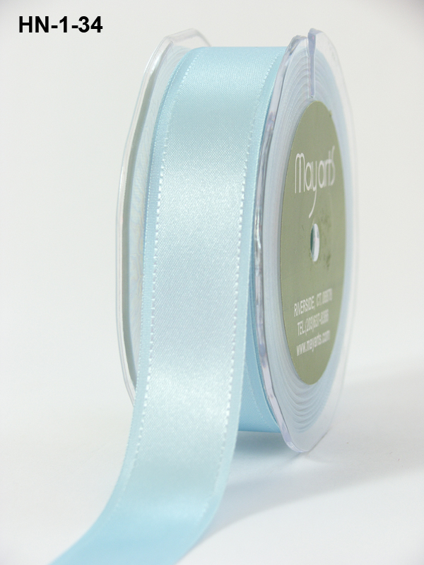 1 Inch Satin Ribbon with Woven Grosgrain Edge - May Arts Ribbon