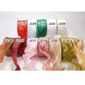 Crinkle Crushed Wired Ribbon - 2" Online Ribbon - May Arts Ribbon