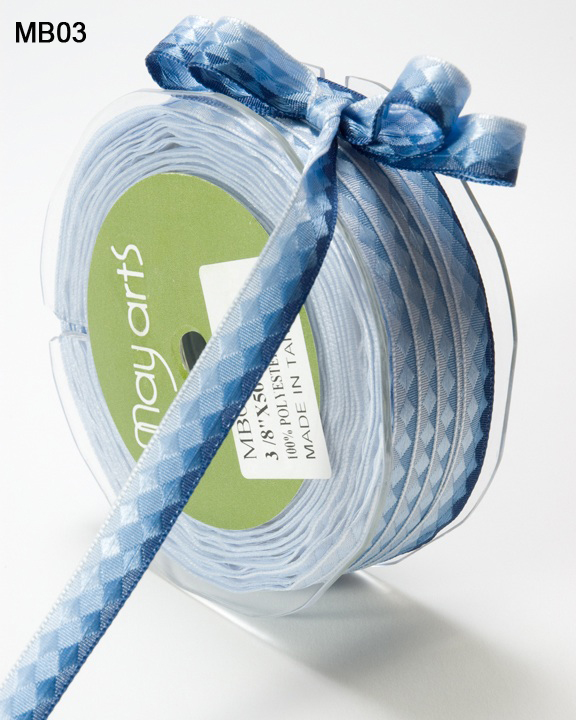 Ombre Diamond Woven Ribbon - 3/8" Online Ribbon - May Arts Ribbon