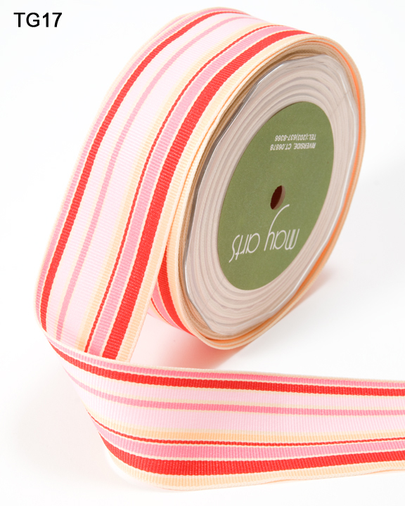 Multicolor Striped Grosgrain Ribbon - 1.5" Online Ribbon - May Arts