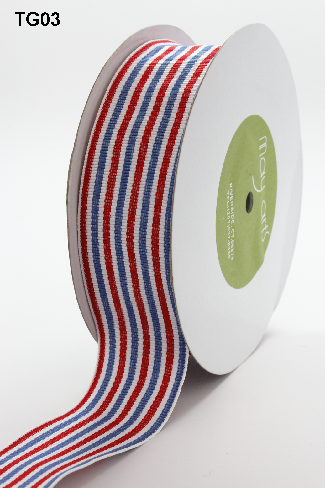 Multicolor Striped Grosgrain Ribbon - 1.5" Online Ribbon - May Arts