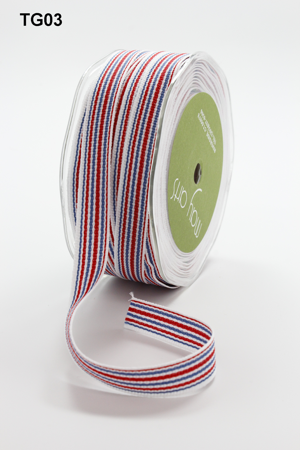 Multicolor Striped Grosgrain Ribbon - 1/2" Online Ribbon - May Arts