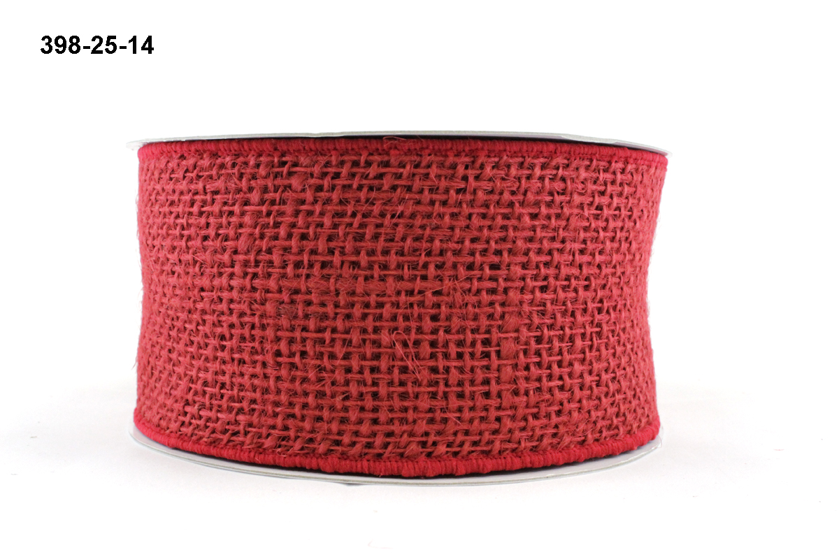 Classic Wired Burlap Ribbon - 2.5" Online Ribbon - May Arts Ribbon