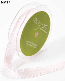 Ruffle Edge Suede Ribbon - 5/8" Online Ribbon - May Arts Ribbon