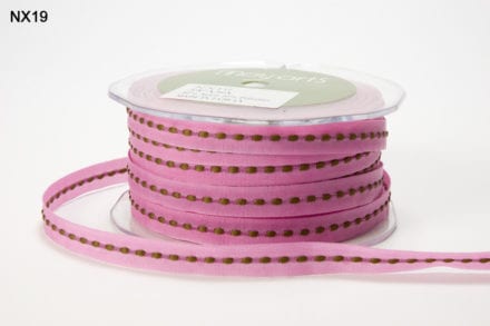 Stitched Center Woven Ribbon - 3/8" Online Ribbon - May Arts Ribbon
