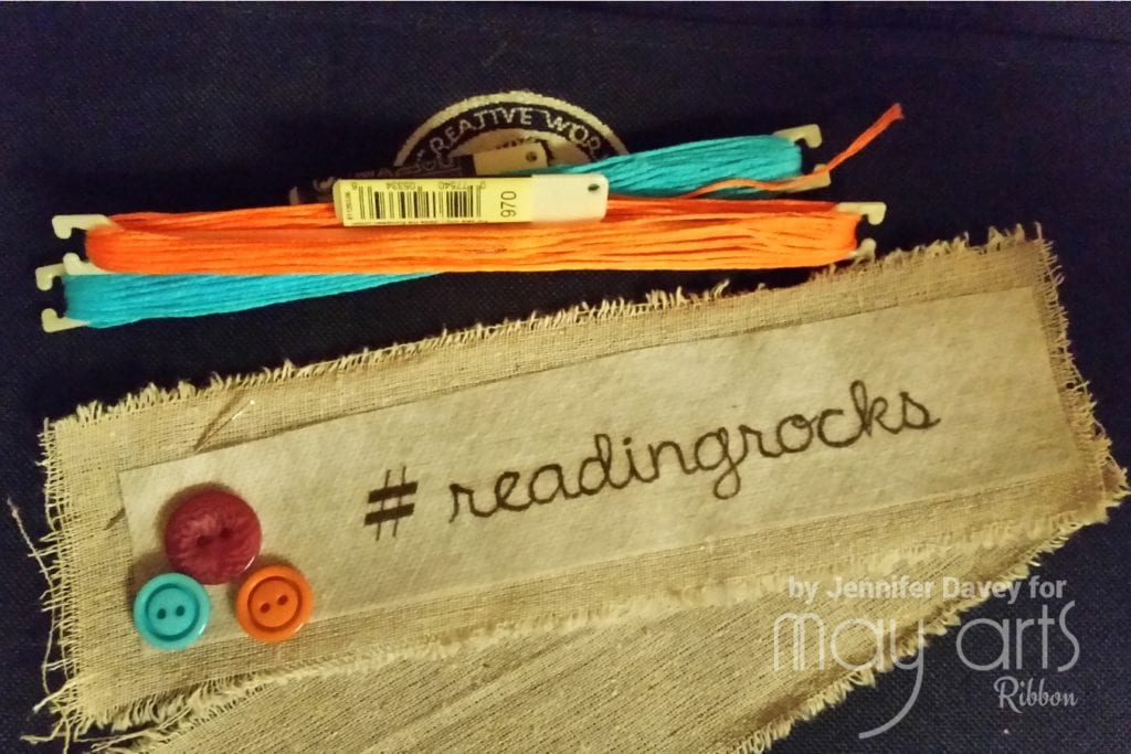 DIY Bookmark – #readingrocks
