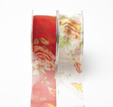 Floral Ribbons - Wholesale Flower Print Ribbon - May Arts