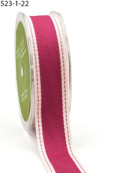 Color Band Ivory Edge Woven Ribbon - 1" Online Ribbon - May Arts