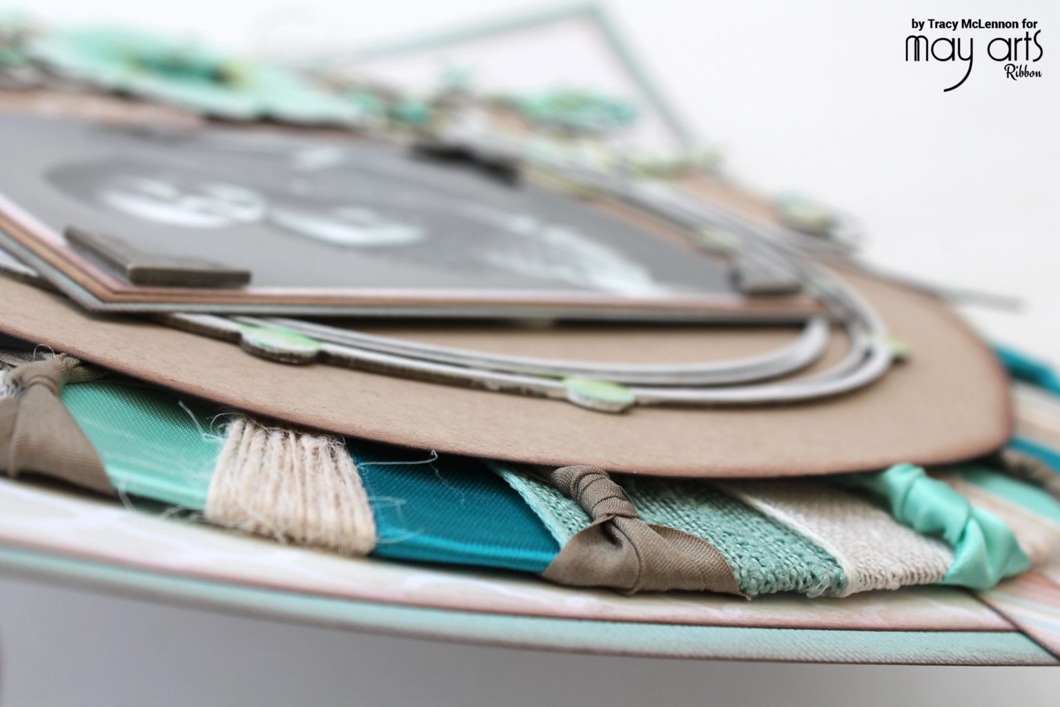 Craft Idea: Scrapbook Layout – Create a Ring of Ribbon