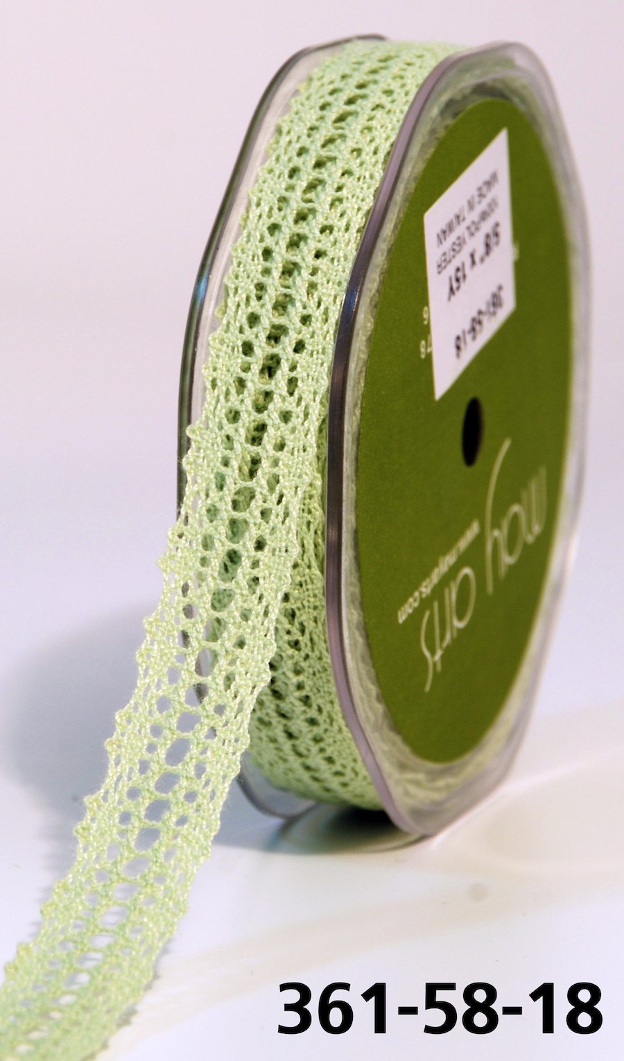 Crochet Lace Ribbon - 5/8" Online Ribbon - May Arts Ribbon