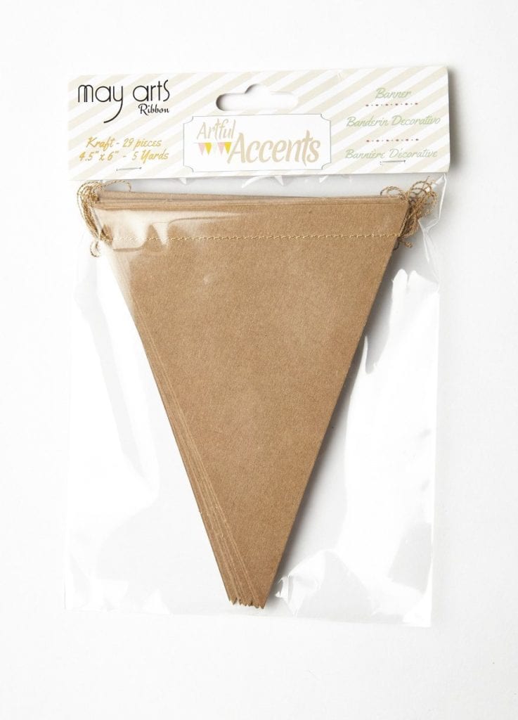 Kraft Decorative DIY Paper Banner - May Arts Ribbon