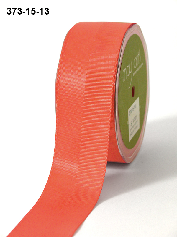 Double Band Satin Grosgrain Ribbon - 1.5" Online Ribbon - May Arts