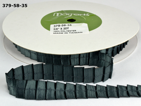 Pleated Satin Ribbon - 5/8" Online Ribbon - May Arts Ribbon