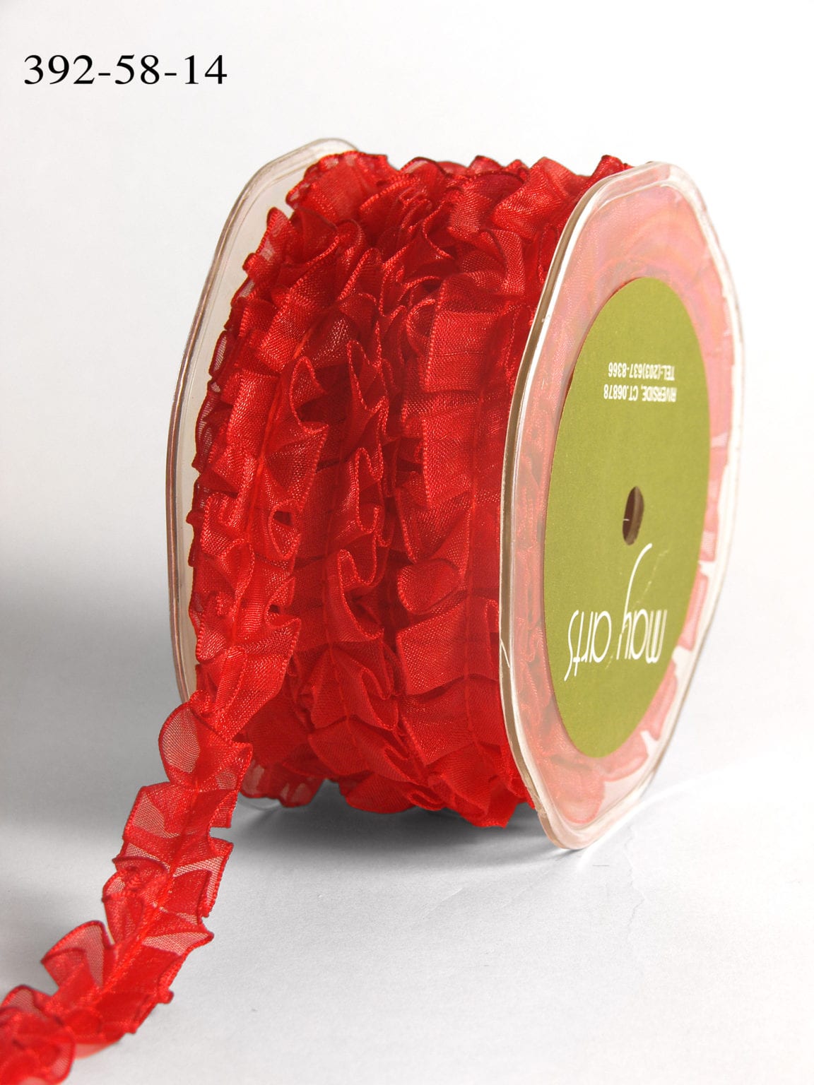 Organza Box Pleat Trim - 5/8" Online Ribbon - May Arts Ribbon