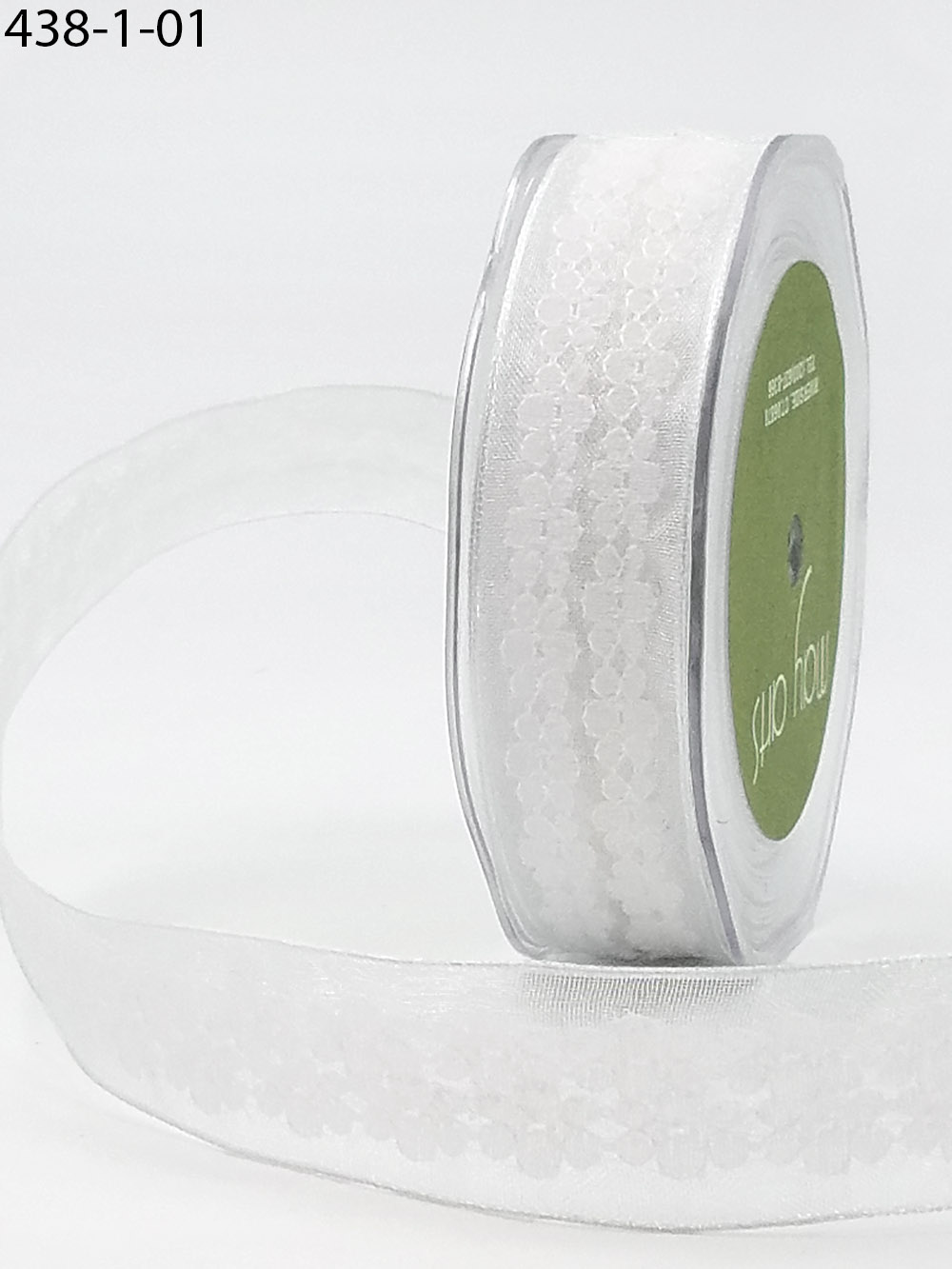 Sheer Wired Lace Ribbon - 1" Online Ribbon - May Arts Ribbon