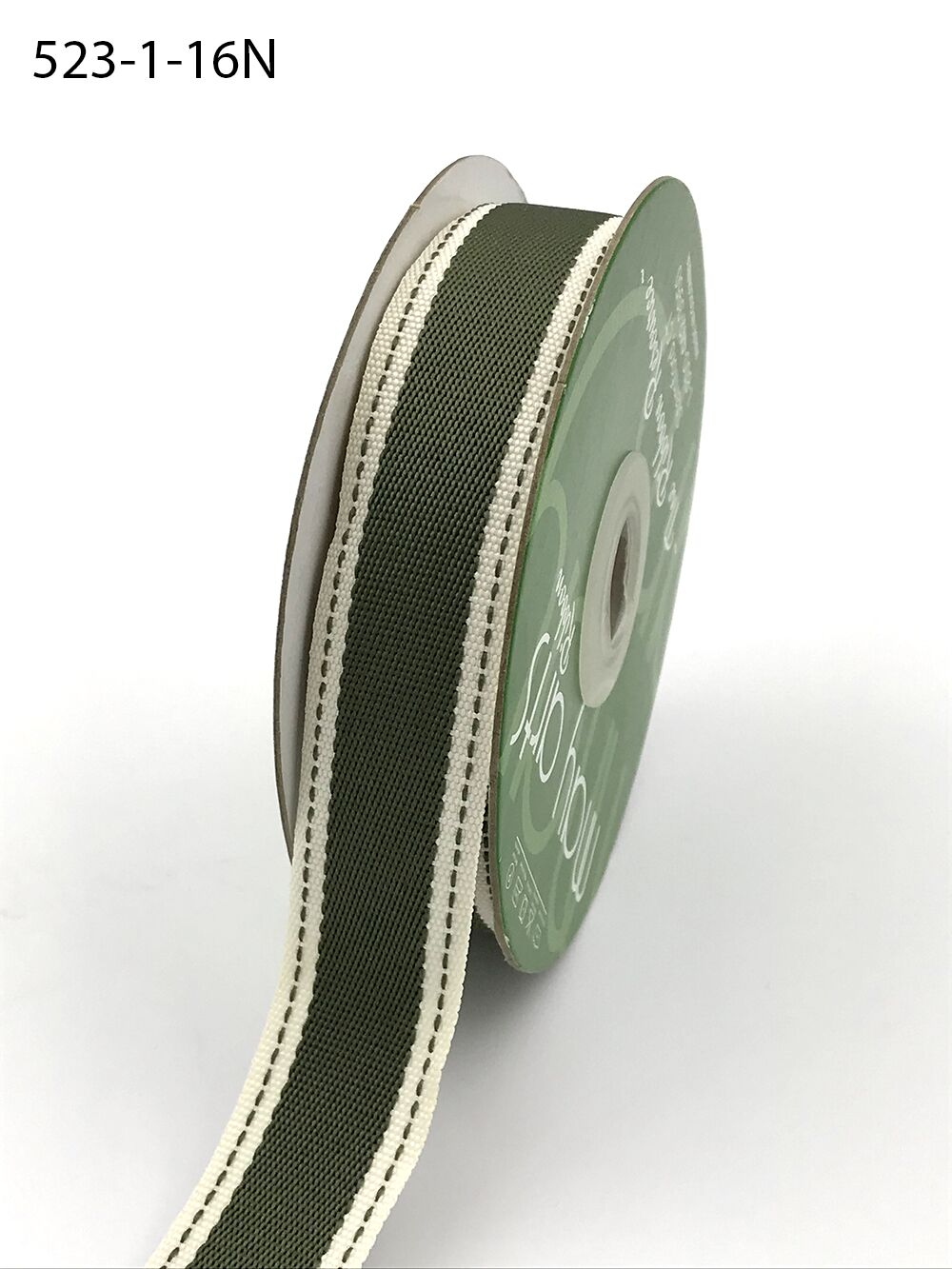 1 Inch Solid Color Band Ribbon with Natural Woven Stitched Edge - May ...