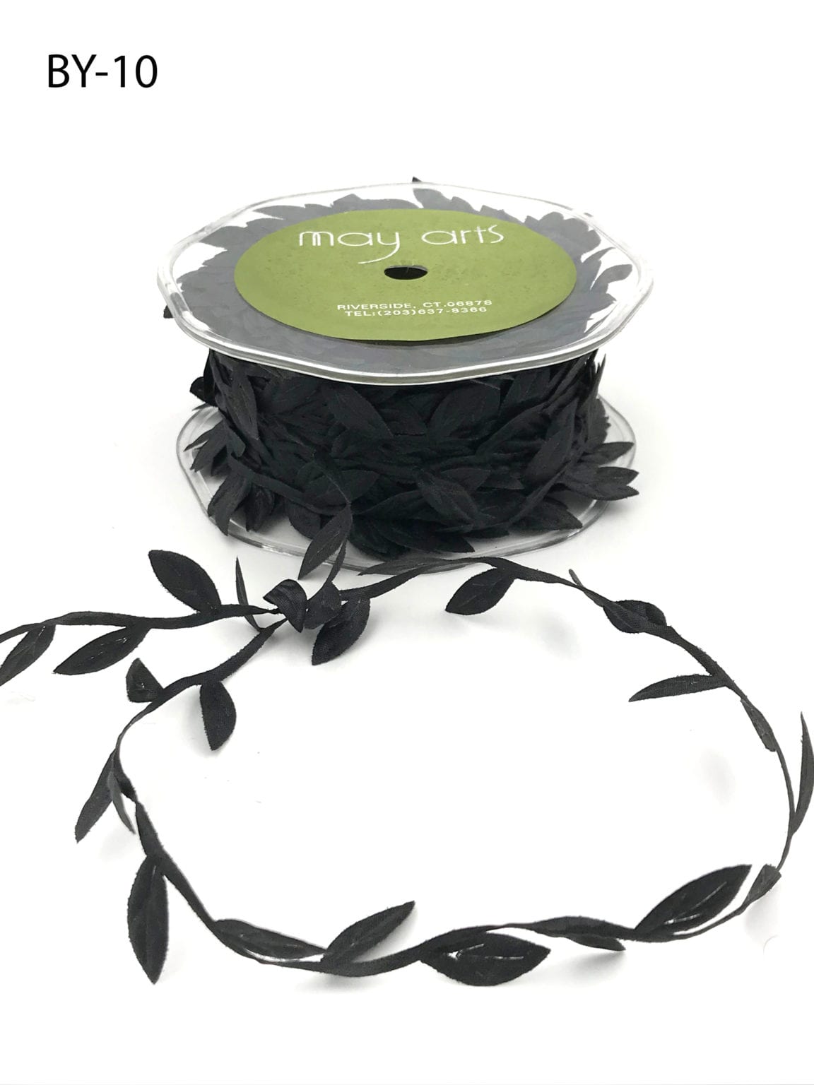 3/4 Inch Classic Leaves Ribbon with Sealed Cut Edge