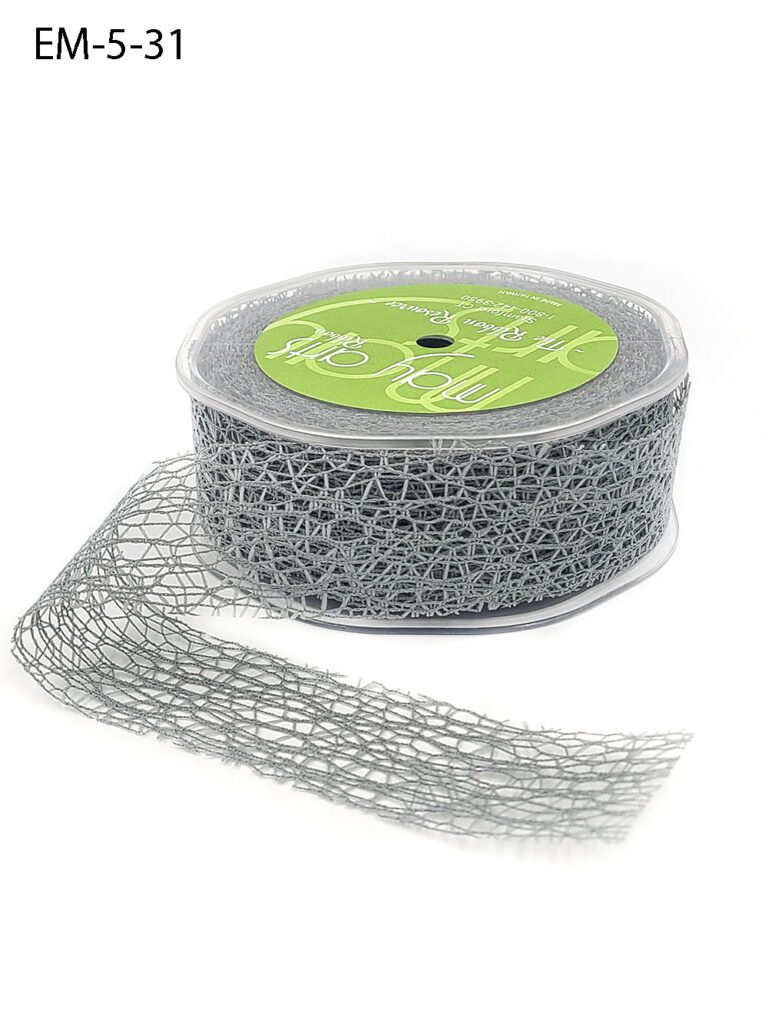 1.5 Inch Net Web Ribbon with Cut Edge