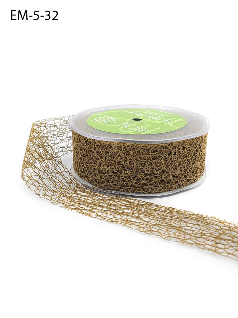 1.5 Inch Net Web Ribbon with Cut Edge