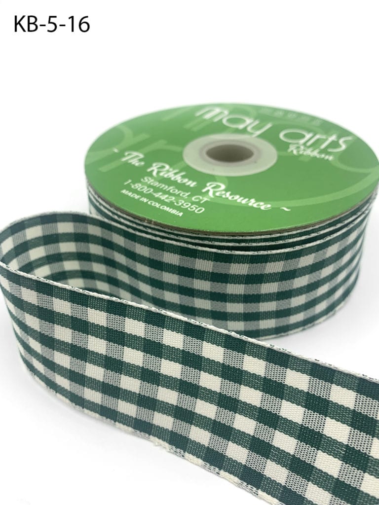 Checkered Gingham Ribbon - 1.5" Online Ribbon - May Arts Ribbon