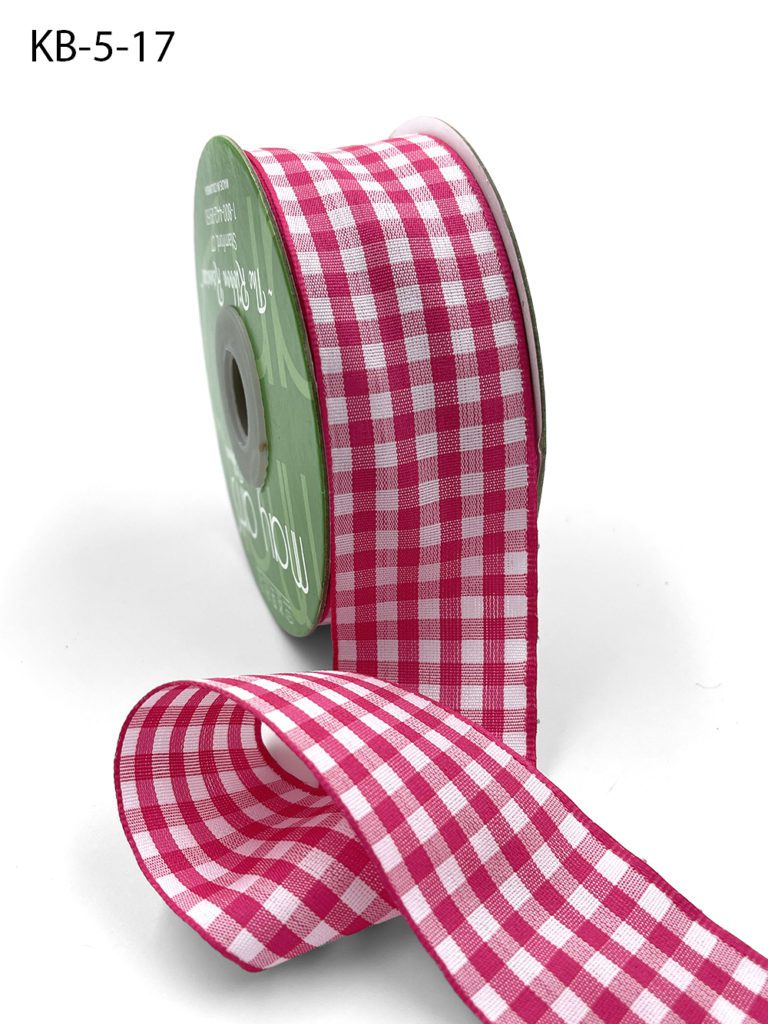Checkered Gingham Ribbon - 1.5" Online Ribbon - May Arts Ribbon