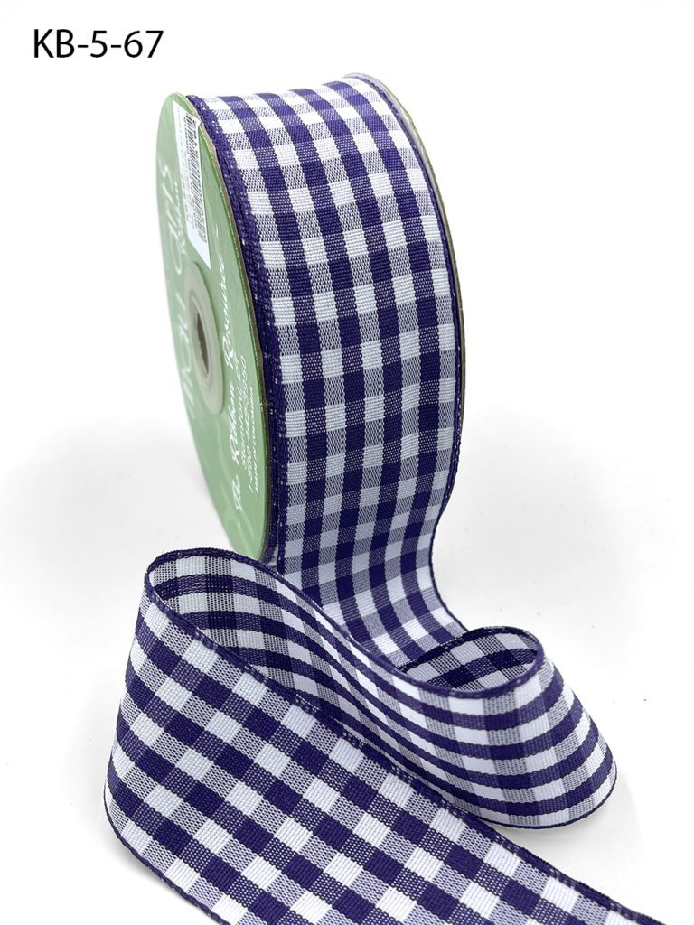 Checkered Gingham Ribbon - 1.5" Online Ribbon - May Arts Ribbon