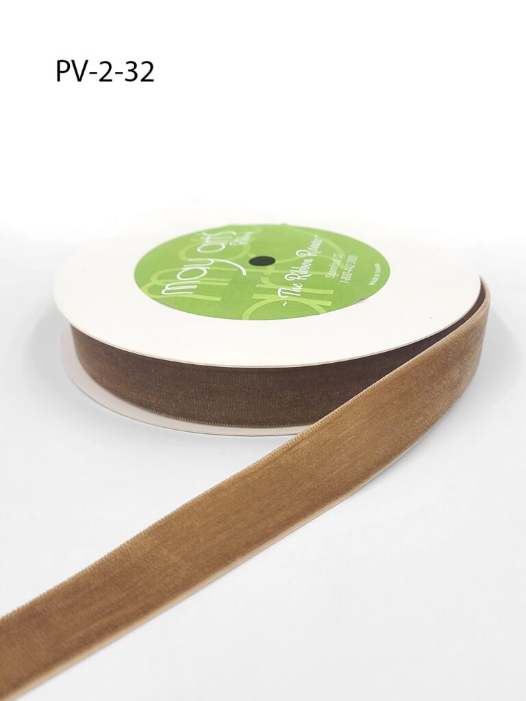 3/4 Inch Classic Velvet Ribbon with Woven Edge