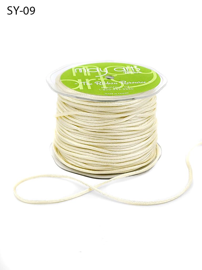 1/8 Inch Rat Tail Satin String Cord Ribbon