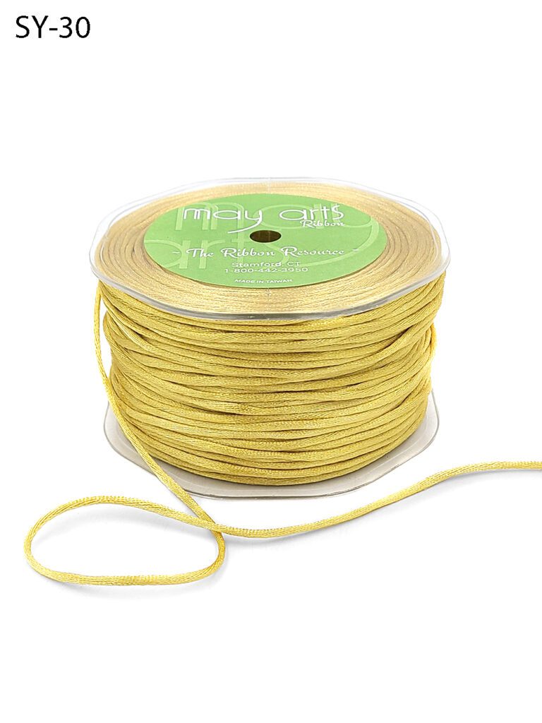 1/8 Inch Rat Tail Satin String Cord Ribbon