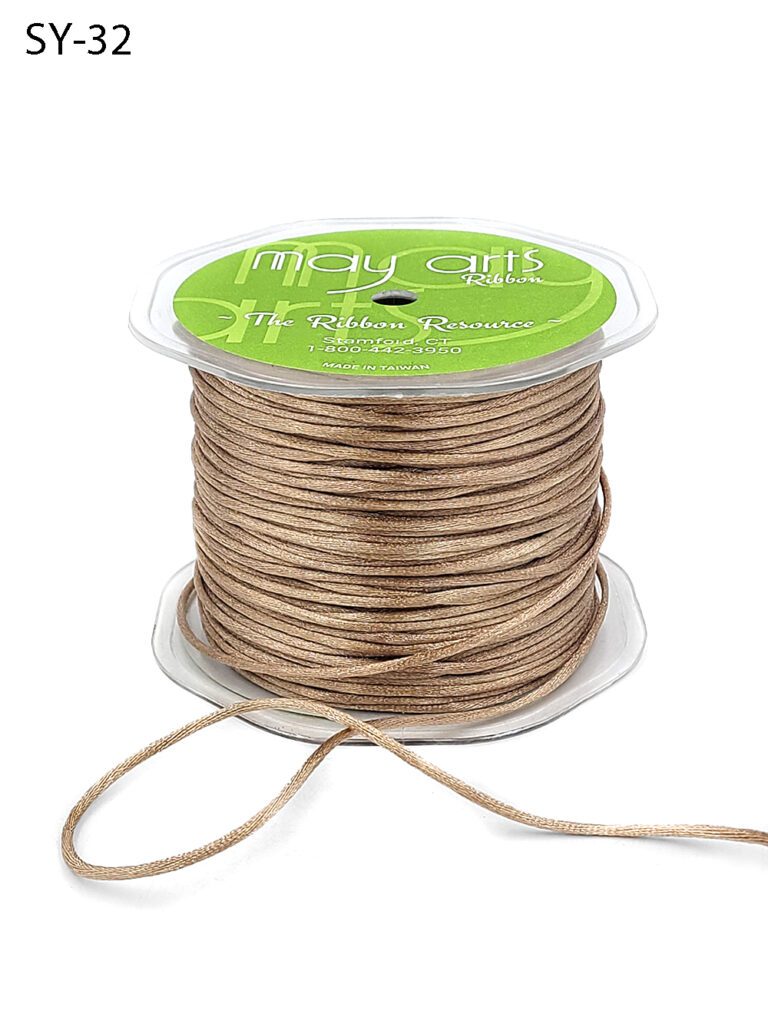 1/8 Inch Rat Tail Satin String Cord Ribbon