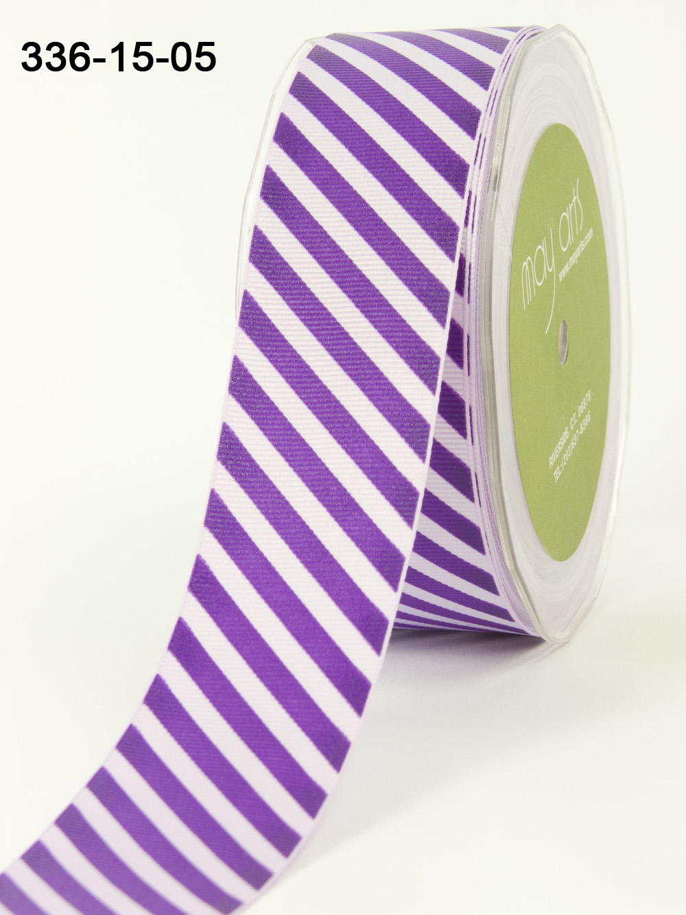 Diagonal Stripe Printed Grosgrain Ribbon - 1.5" Online Ribbon