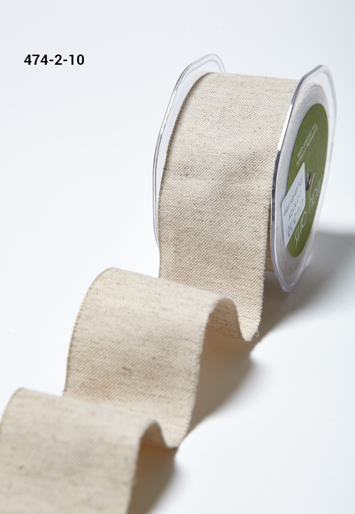 Burlap Cotton Ribbon - 2" Online Ribbon - May Arts Ribbon