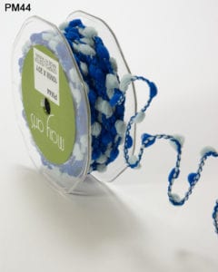 3/8 Inch Medium Pom Pom Wired String Cord Ribbon