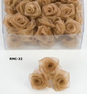 100/BOX – 1″ SHEER ROSES Ribbon