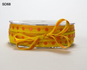 3/8 Inch Solid Center Dot Ribbon