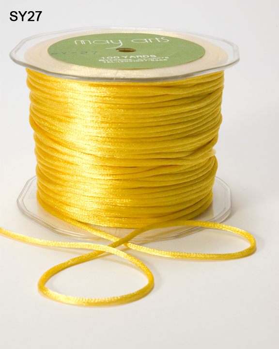 1/8 Inch Satin String Cord Ribbon - May Arts Wholesale Ribbon