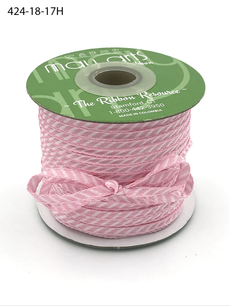 Diagonal Stripes Woven Ribbon - 1/8" Online Ribbon - May Arts